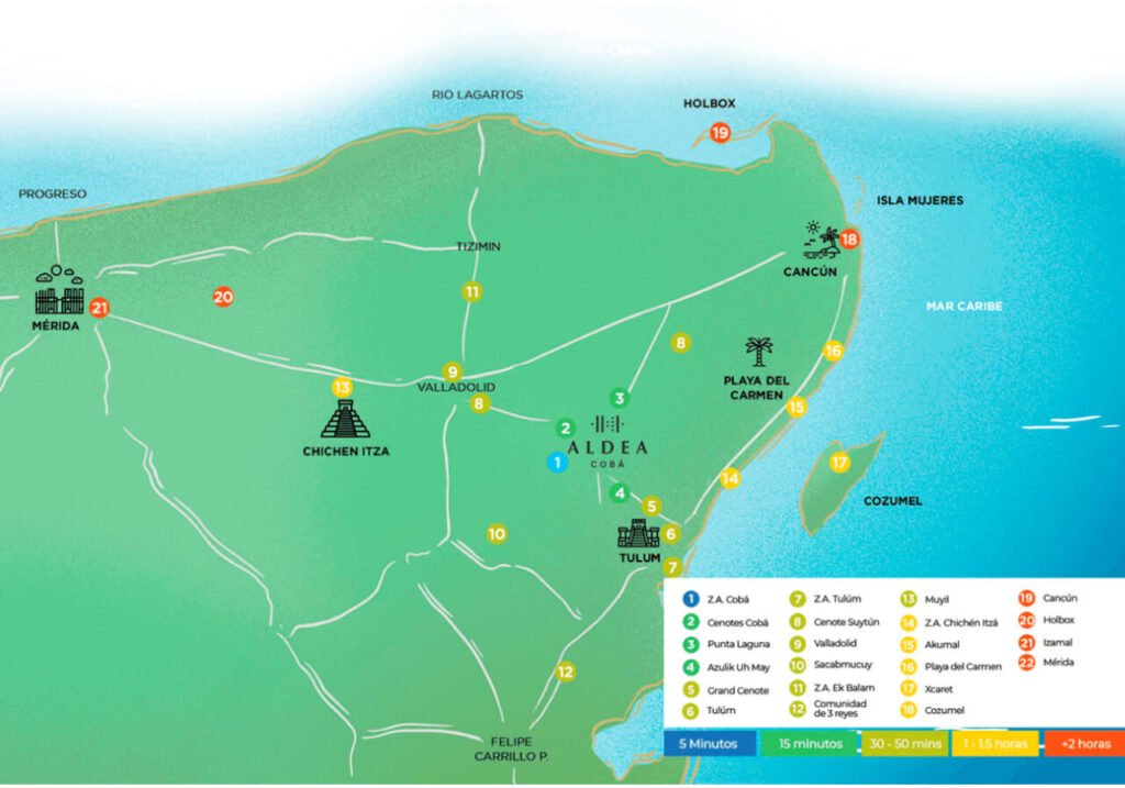 Villas in Cobá to enjoy beaches, jungles and cenotes